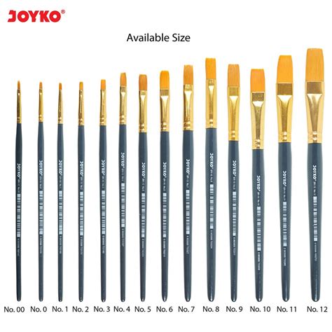 Jual Brush Kuas Cat Air Cat Minyak Lukis Acrylic Joyko BR 10 1 Pcs
