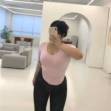 데이지투엘 당일배송 Made 뉴 찹쌀 유넥 굴림 반팔 티셔츠 위시버킷