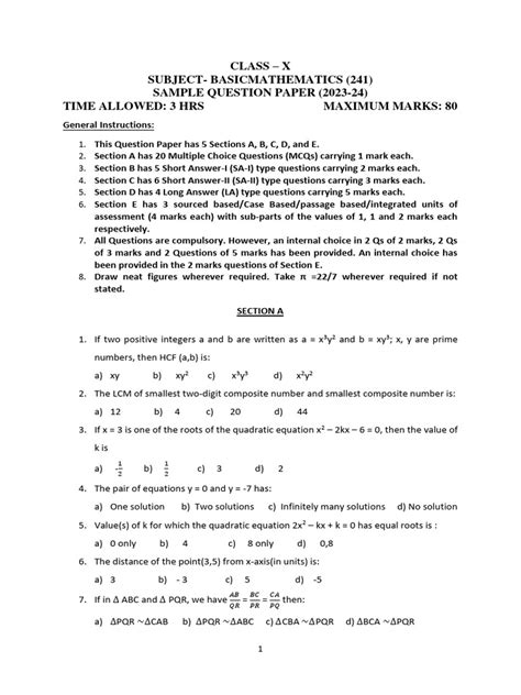 basic math question paper pdf circle elementary geometry