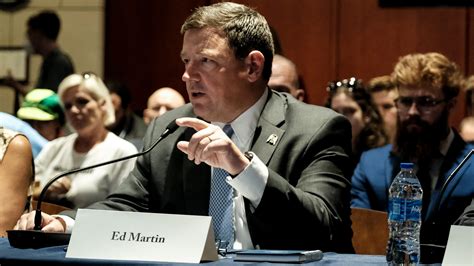 Trump Pulls Dc Attorney Pick Ed Martin Amid Republican Opposition