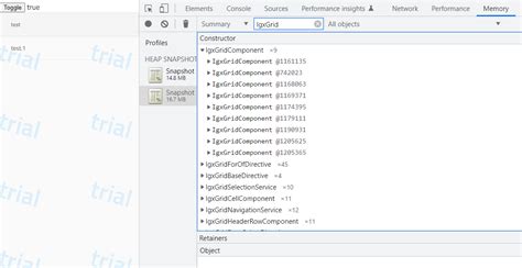Igxgrid Memory Leak · Issue 11817 · Igniteuiigniteui Angular · Github