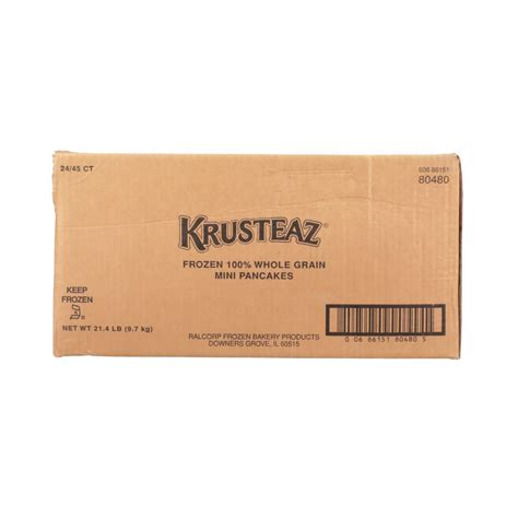 Krusteaz Whole Grain Mini Pancakes 317 Oz 24 45 Ct Conagra