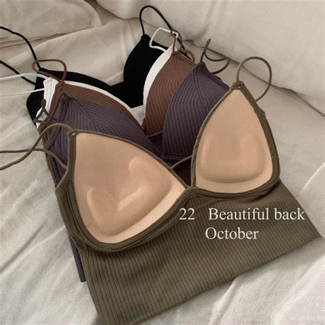 Купити Жінки безшовний кроп топ нижньої білизни Без дроту V подібний камзол тонкі ремінці