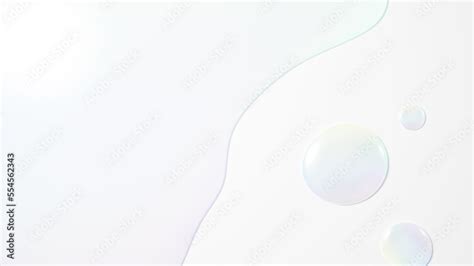 白い背景にカラフルな水。水滴。美容液。 Stock Illustration Adobe Stock