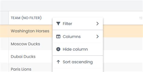 Non Filterable Column Has A Filter Option In Its Context Menu · Issue 7503 · Bryntumsupport