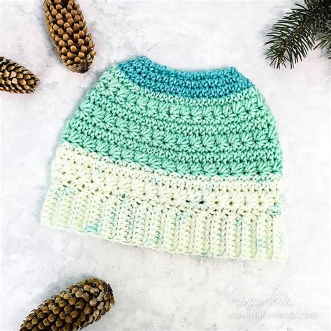 30 Free Crochet Messy Bun Hat Patterns Blitsy