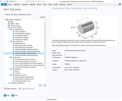 Design And Customization Of Composite Materials Using A Simulation App Comsol Blog