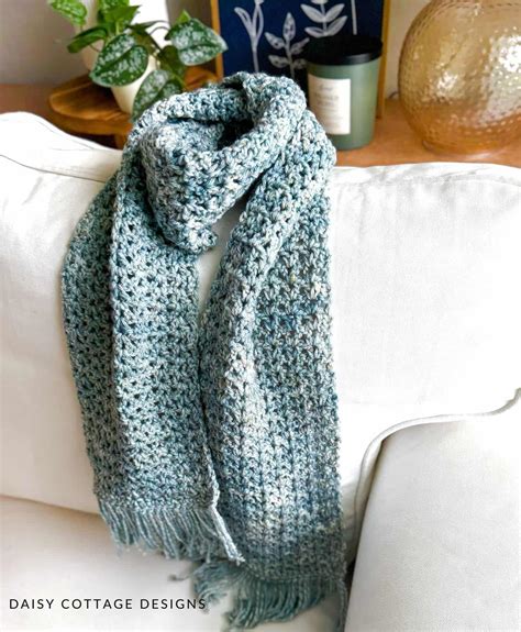 Crochet V Stitch Scarf Pattern So Quick