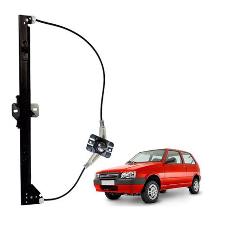 Maquina Vidro Manual Mecanica Fiat Uno Antigo 1984 Ate 2014 2 Portas