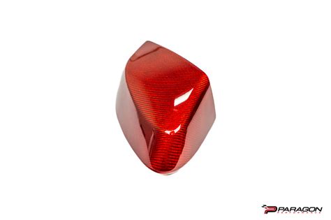 CCS C8 Corvette Red Carbon Fiber Mirror Overlays Paragon Performance