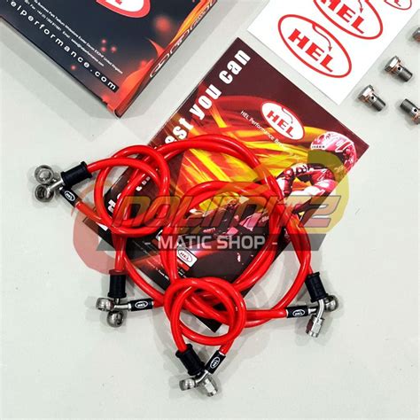 Jual Selang Rem Brake Line Racing Hel Infinit Merah Cbs Adv Pcx 150