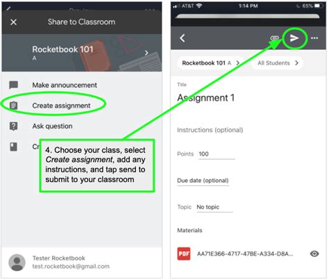 Google Classroom How To Create Assignments Rocketbook Help Center