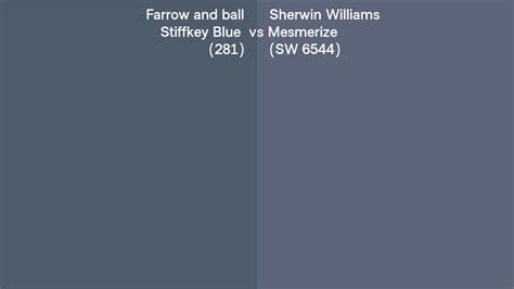 Farrow And Ball Stiffkey Blue 281 Vs Sherwin Williams Mesmerize Sw