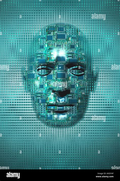 vitual face digitales Gesicht Stock Photo - Alamy