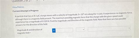solved urrent attempt in progress a particle that has an