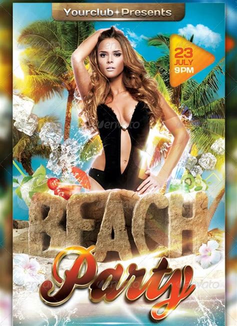 Beach Party Flyer Templates 26 Free And Premium Designs