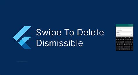 swipe to delete in flutter with dismissible by ashiqu ali easy