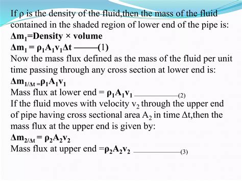 Equation Of Continuity Ppt