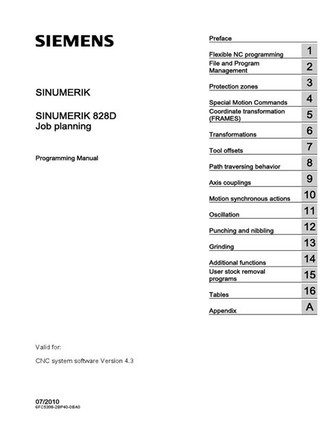 Siemens Sinumerik 828d Pdf Documentation Variable Computer Science