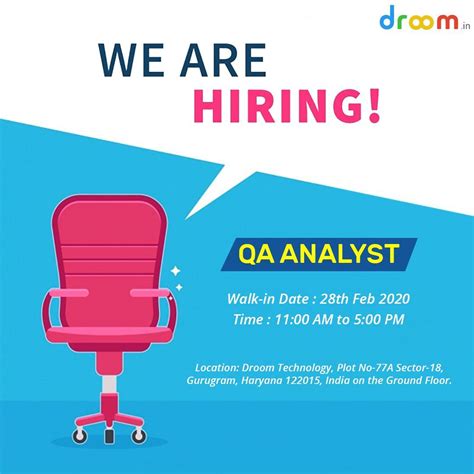 Parul S On Linkedin Walkin Interview Qa Analyst Droom 15 Comments