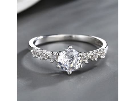 Sterling Silver Engagement Ring