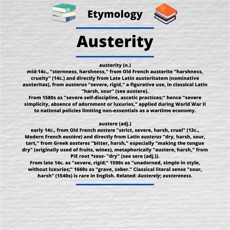 Austerity Rvocabwordoftheday
