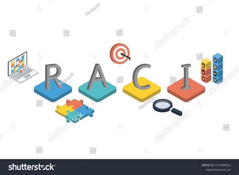 Raci Matrix Tool Analyzing Presenting Responsibilities Stock Vector