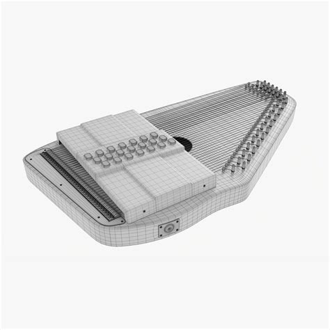 Autoharp Music Instrument 3d 모델 다운로드 악기 On