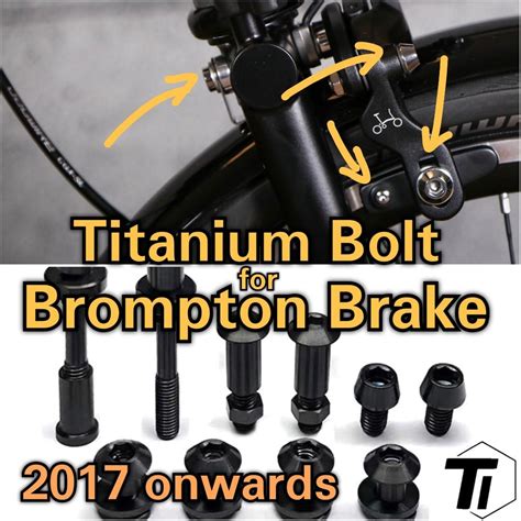 Titanium Upgrade Kit For Brompton Brake 2017 Onwards Model Full Set