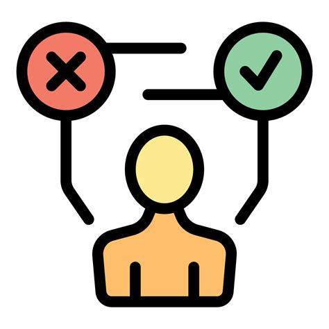 businessman choosing between right and wrong decisions with checkmark