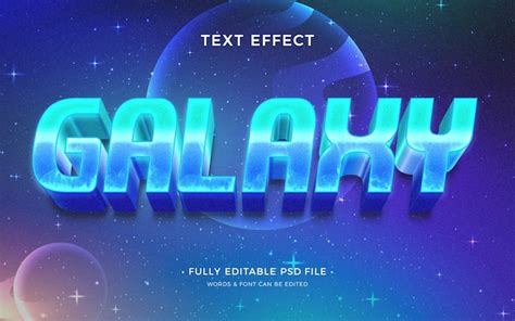 Premium Psd Cosmic Text Effect