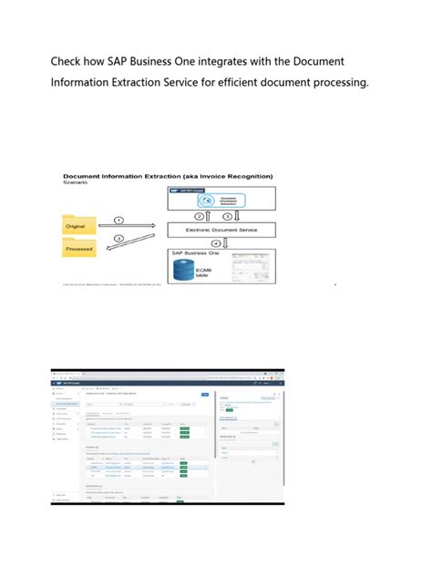 Check How Sap Business One Integrates With The Document Information
