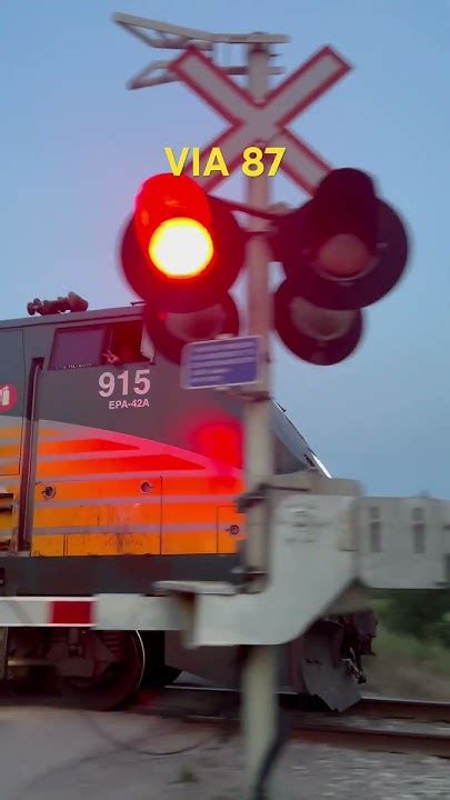 Via 87 With 915 And All Budds Clears Stratford At Lorne Ave Youtube