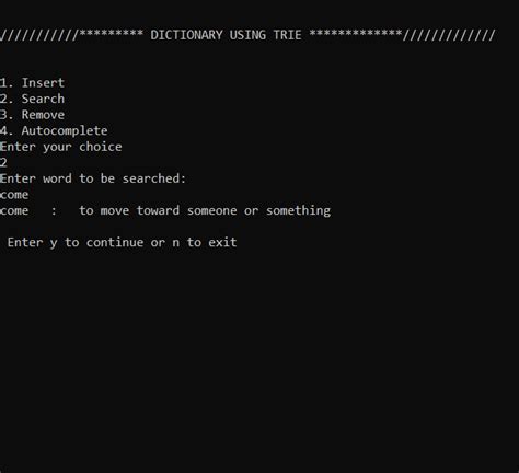 GitHub N Dictionary Using Trie