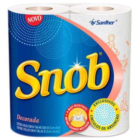 Toalha De Papel Snob Decorada 22x20 Central Supermercados