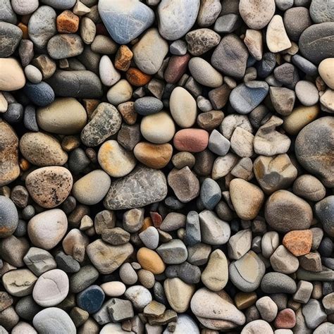 Premium Photo Seamless Pebble Beach Texture