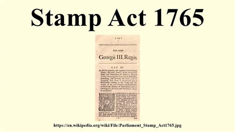 Stamp Act 1765 Youtube