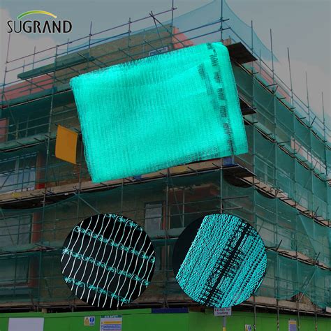 Green 25m 50g Construction Scaffolding Net Safety Debris Netting From