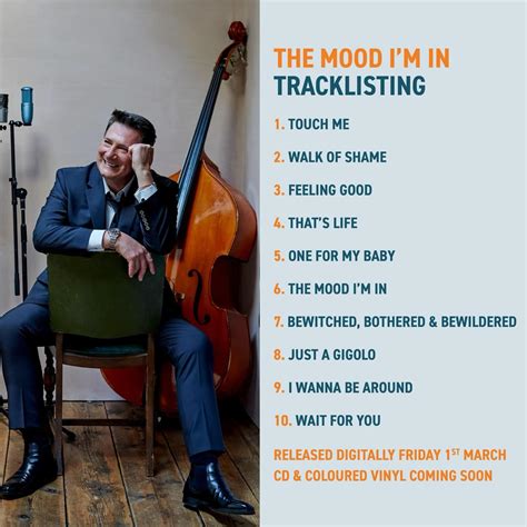 Here Is The Tracklisting For My New Swing Album ‘the Mood Im In What