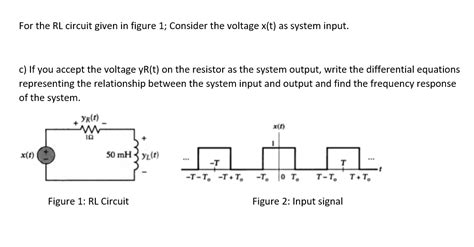 Solved For The RL Circuit Given In Figure Consider The Chegg Com