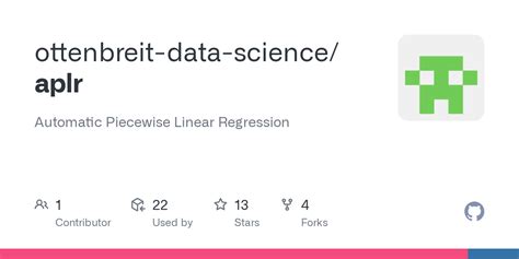 GitHub Ottenbreit Data Science Aplr Automatic Piecewise Linear Regression