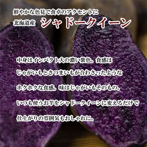 じゃがいも 4種 北海道産 食べ比べ セット 詰め合わせ インカのめざめ インカルージュ ノーザンルビー シャドークイーン 約5kg お試し