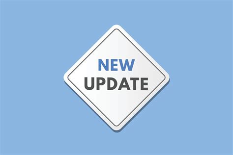 New Update Text Button New Update Sign Icon Label Sticker Web Buttons