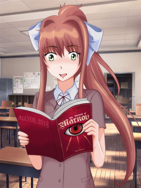 Monika Reading Yuris Book 9gag