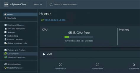 Vmware Vsphere Vcenter Vcsa 67 Update 1 New Features Virtualization