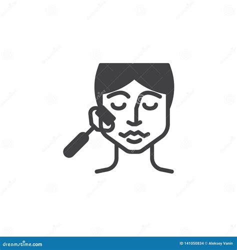 Face Massage Vector Icon Stock Vector Illustration Of Icon 141050834
