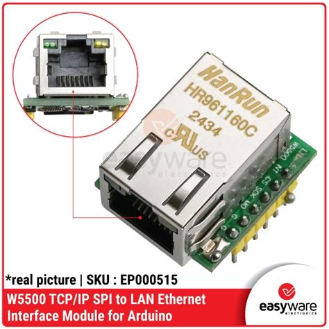 Jual W Tcp Ip Spi To Lan Ethernet Converter Module For Arduino