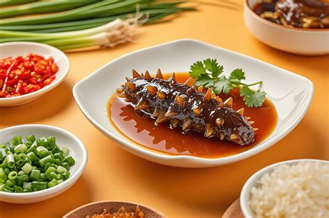 传统名菜鲍汁扣辽参高清图片下载 正版图片402674594 摄图网
