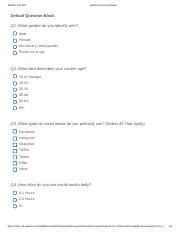 PSY Qualtrics Survey Pdf PM Qualtrics Survey Software Default Question Block