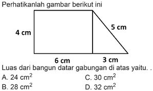 Perhatikanlah Gambar Berikut Ini Luas Dari Bangun Datar G